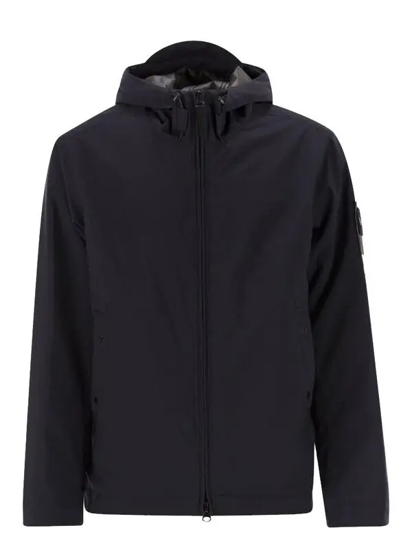 Stone Island Padded Jacket With Waterproof Membrane - Navy