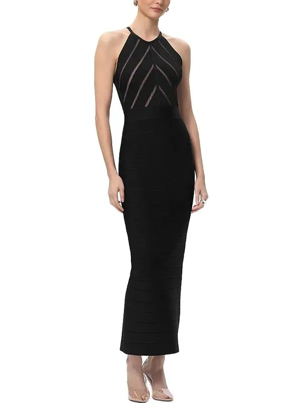 Herve Leger Ava Gown - Black