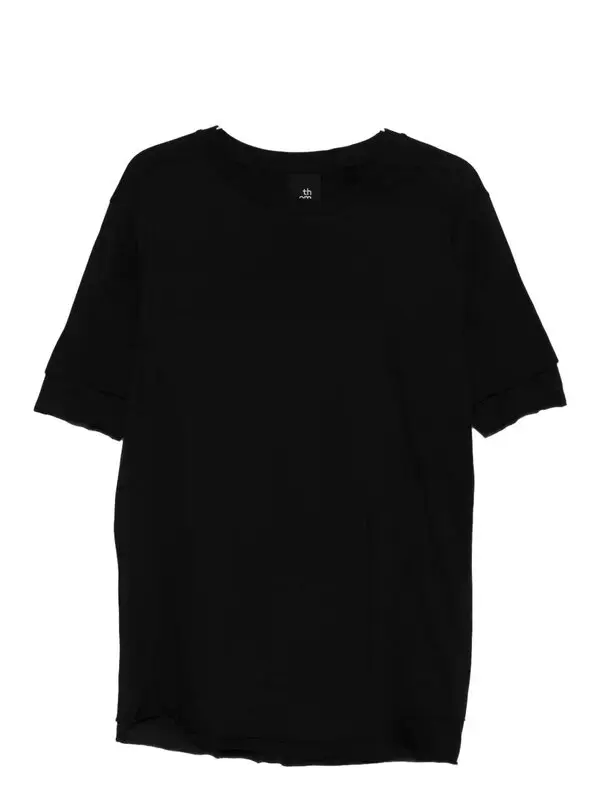 THOM KROM Raw-edge Crew-neck T-shirt - Black