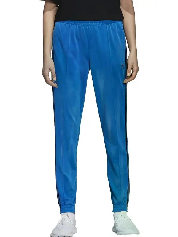 Adidas Three-stripe Track Pants - Blue