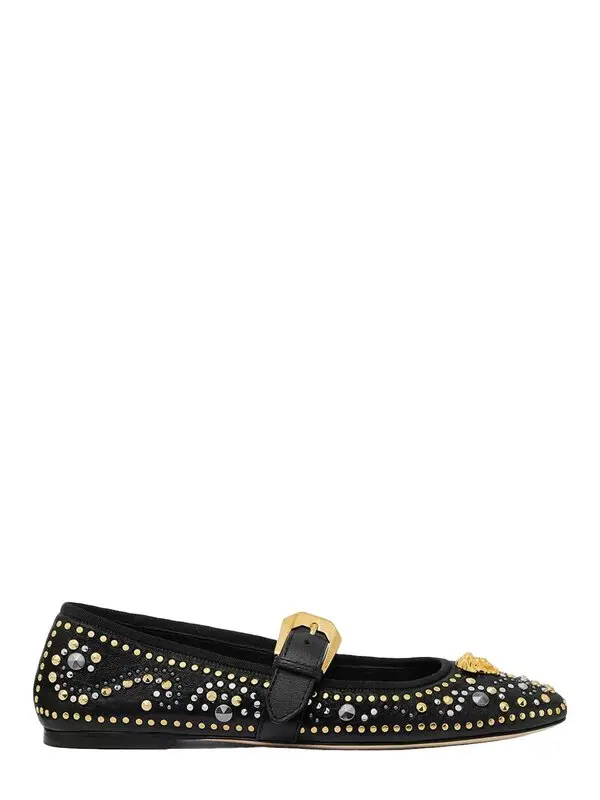 Versace La Medusa Ballet Flats - Black