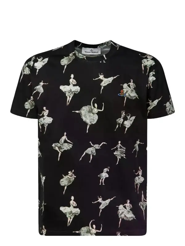 VIVIENNE WESTWOOD Ballerina-print T-shirt - Black