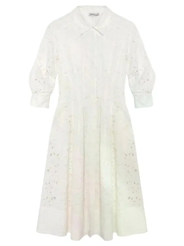 Simkhai Eyelet-embroidered Shirt Dress - White