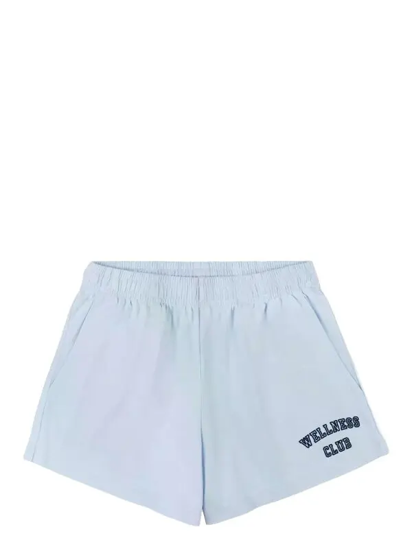 SPORTY & RICH Embroidered Shorts - Blue