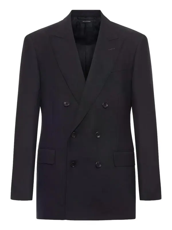 TOM FORD Double-breasted Jacket - Black