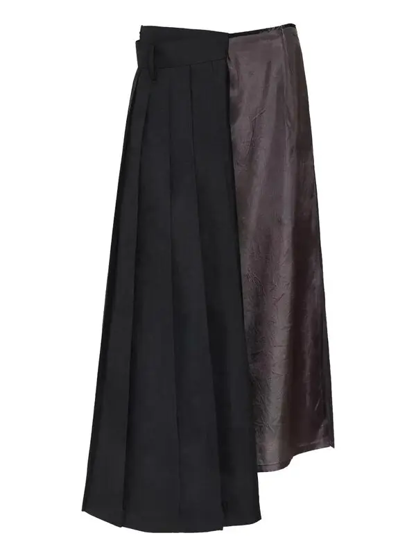 MAISON MARGIELA Pleated Asymmetrical Skirt - Black