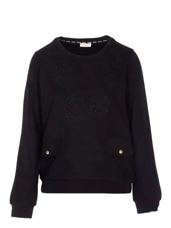 Liu Jo Round-neck Sweatshirt - Black
