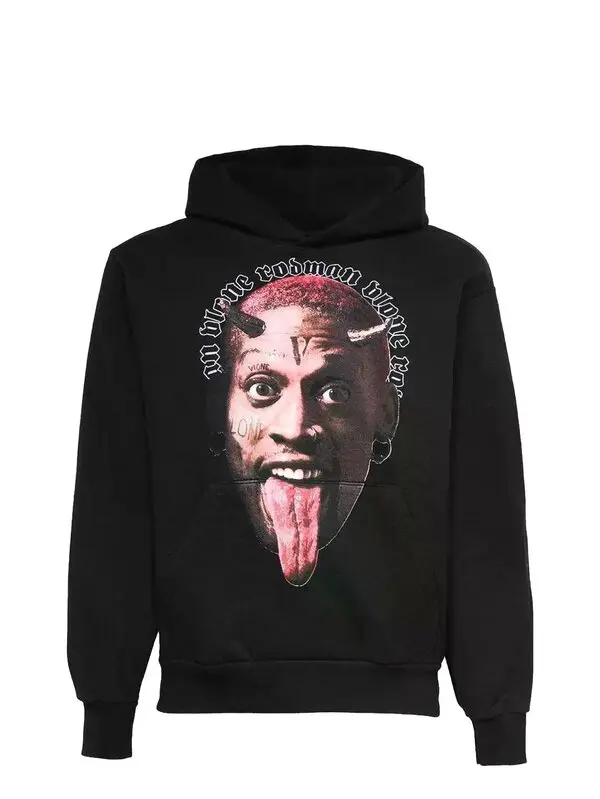 VLONE Graphic Print Hoodie - Black