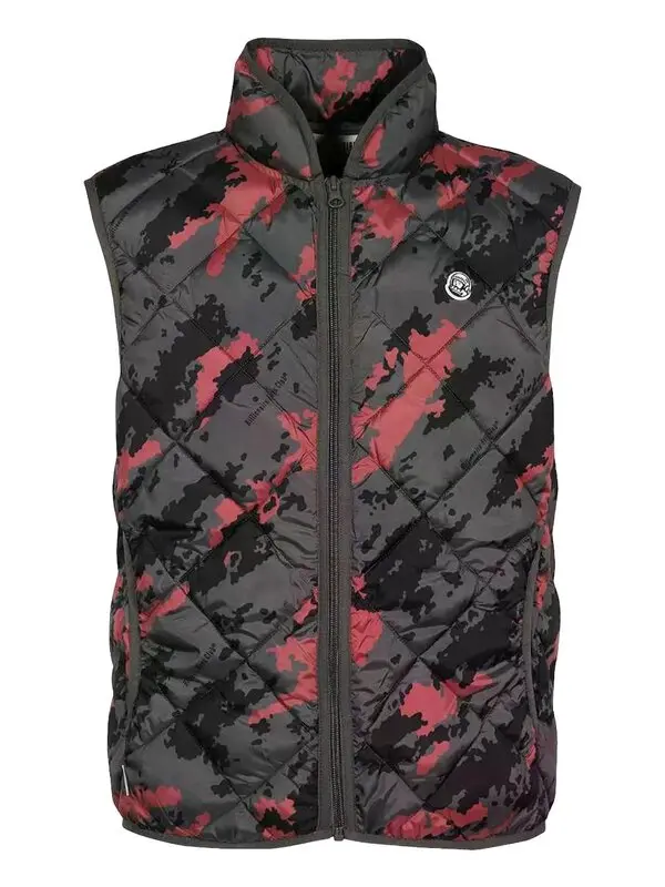 BILLIONAIRE BOYS CLUB Quilted Camouflage Gilet - Grey