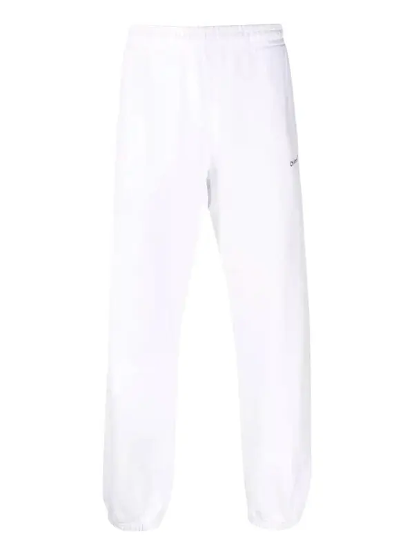 Off-White Diagonal Helvetica Track Pants - White