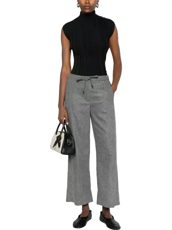 Max Mara Drawstring-fastening Trousers - Grey