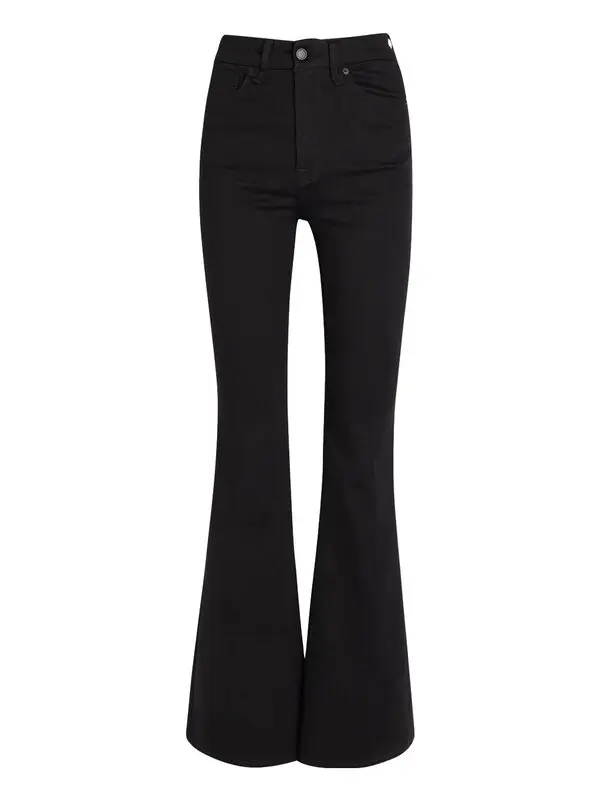 Good American Skinny Flared-leg Denim Jeans - Black