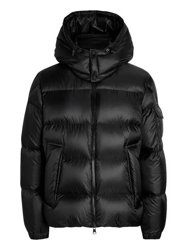 Moncler Quilted Hooded Shell Jacket - Black