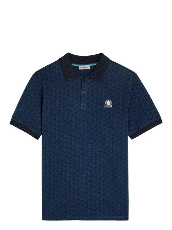 SANDBANKS Logo-monogrammed Cotton Polo Shirt - Navy
