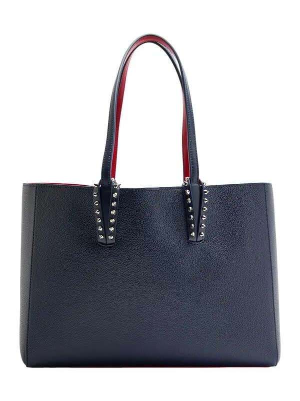 CHRISTIAN LOUBOUTIN Cabata Small Leather Tote - Navy