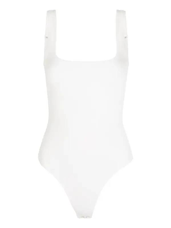 Good American Scuba Modern Tank Bodysuit - White
