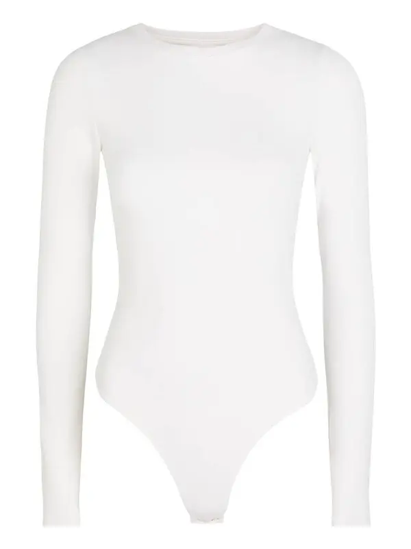 Good American Stretch-jersey Bodysuit - White