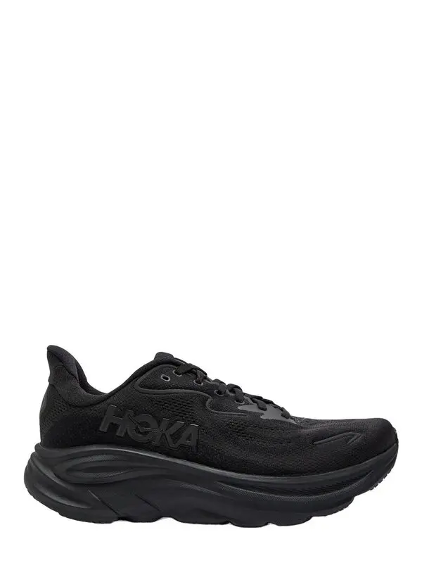 Hoka Clifton 10 Mesh-knit Sneakers - Black