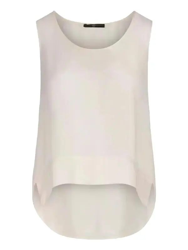 High Curved Hem Tank - Neutrals