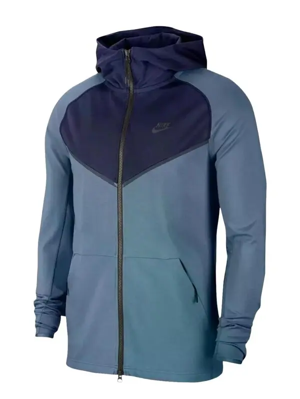 Nike Long-sleeve Full-zip Hoodie - Blue