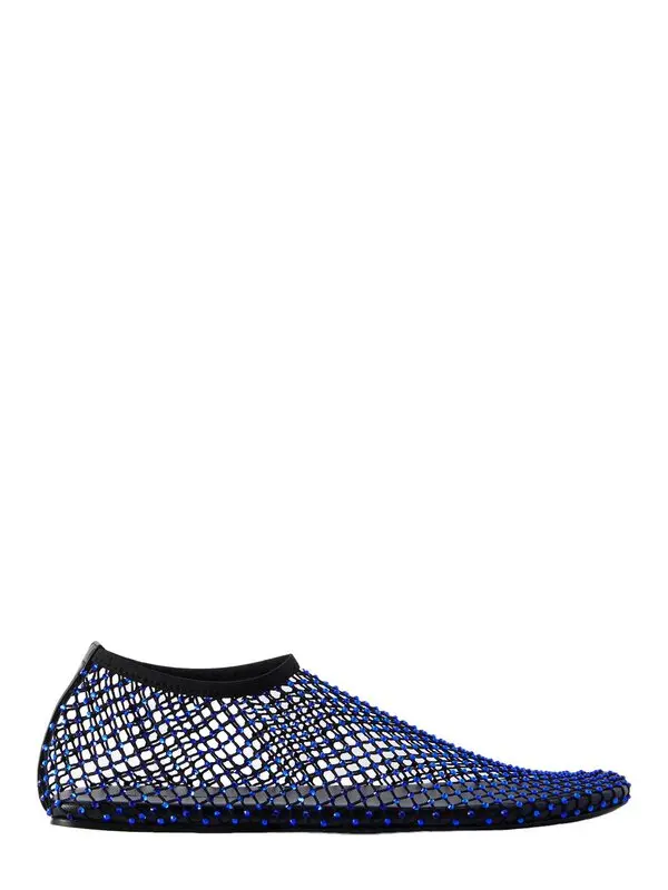 Christopher Esber Minette Crystal-embellished Ballet Flats - Blue