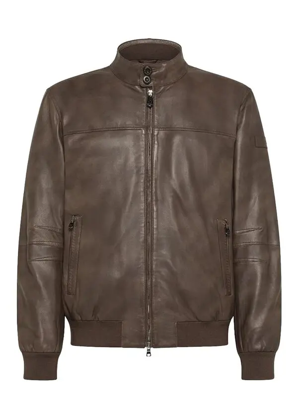 Peuterey Leather Jacket - Brown