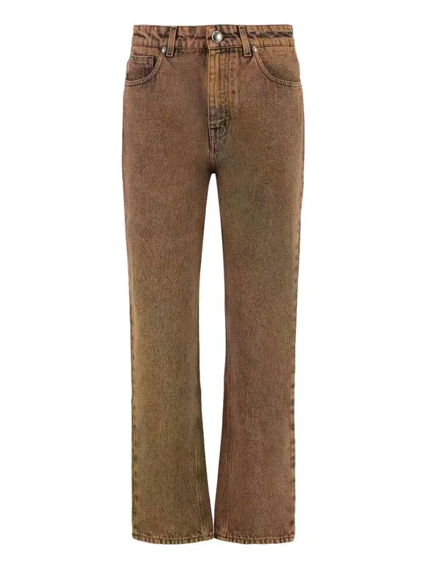 MOORER Logo-patch Jeans - Orange