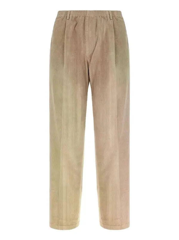CELLAR DOOR Pleated Corduroy Trousers - Neutrals