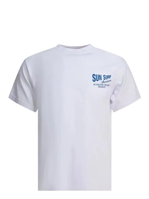 SUN SURF Cotton T-shirt - White