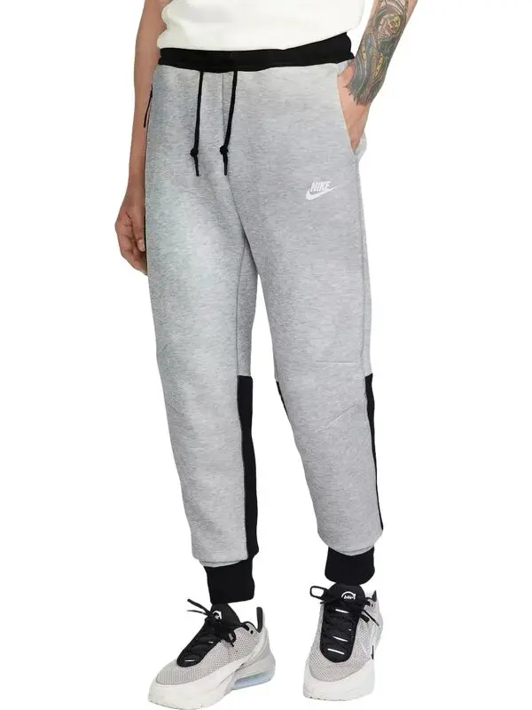 Nike Tech Fleece Panelled Track Pants - Grey