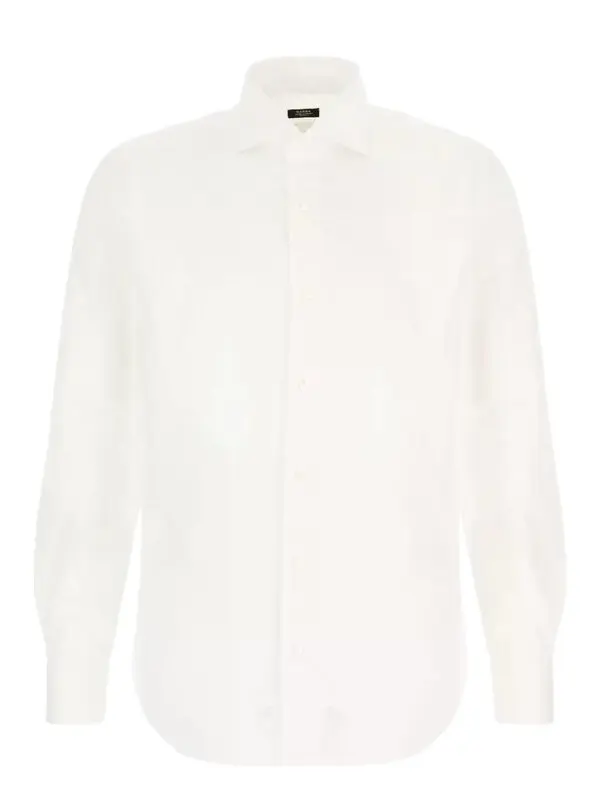 BARBA NAPOLI Long-sleeve Button-cuff Shirt - Neutrals