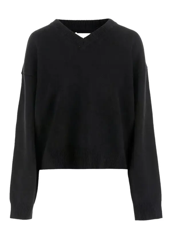 ARMARIUM V-neck Cashmere Sweater - Black