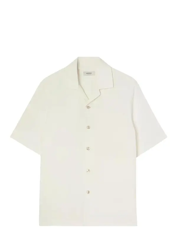 Agnona Cotton Silk Blend Revere-collar Shirt - N05 Agnona White