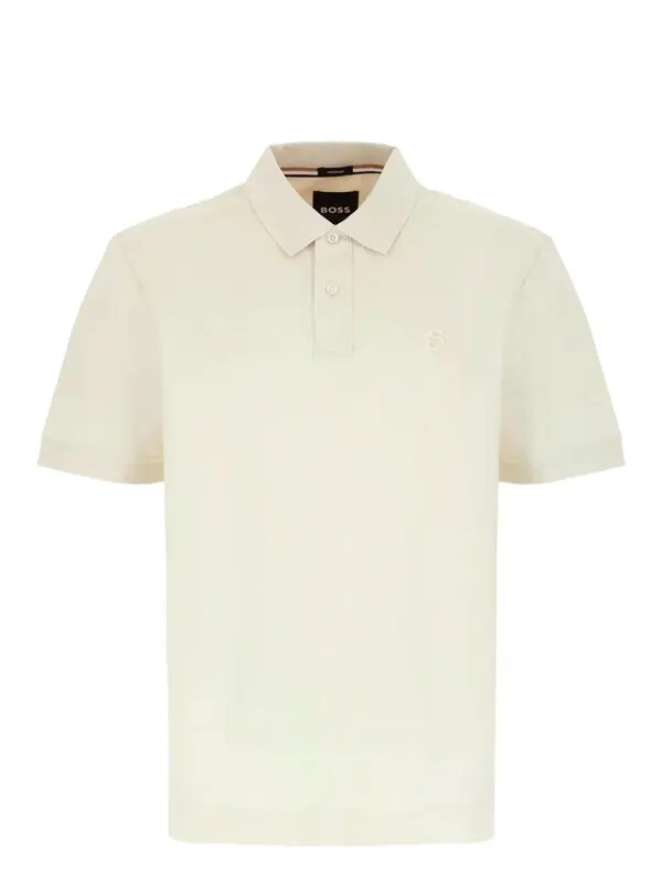 Hugo Embroidered Logo Polo Shirt - Neutrals