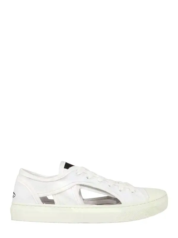 VIVIENNE WESTWOOD Brighton Cut-out Canvas Sneakers - White