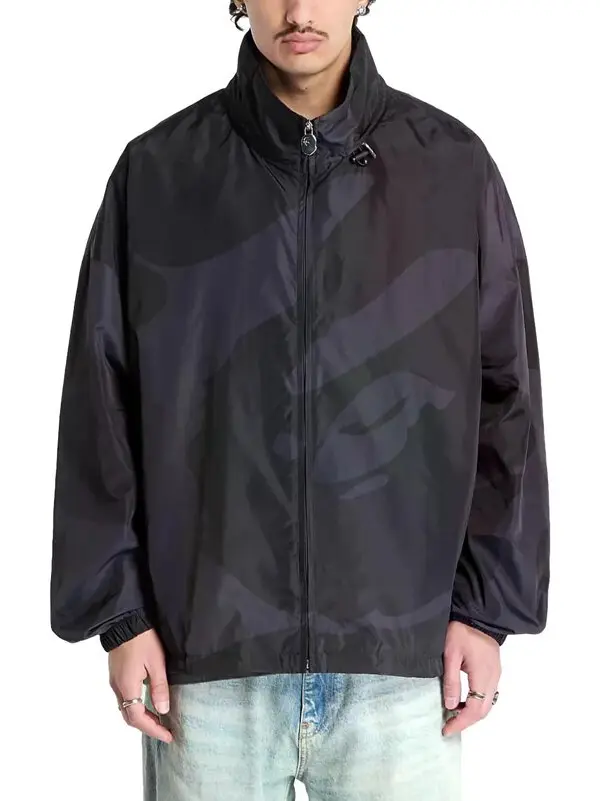 A BATHING APE Camo Hooded Jacket - Black