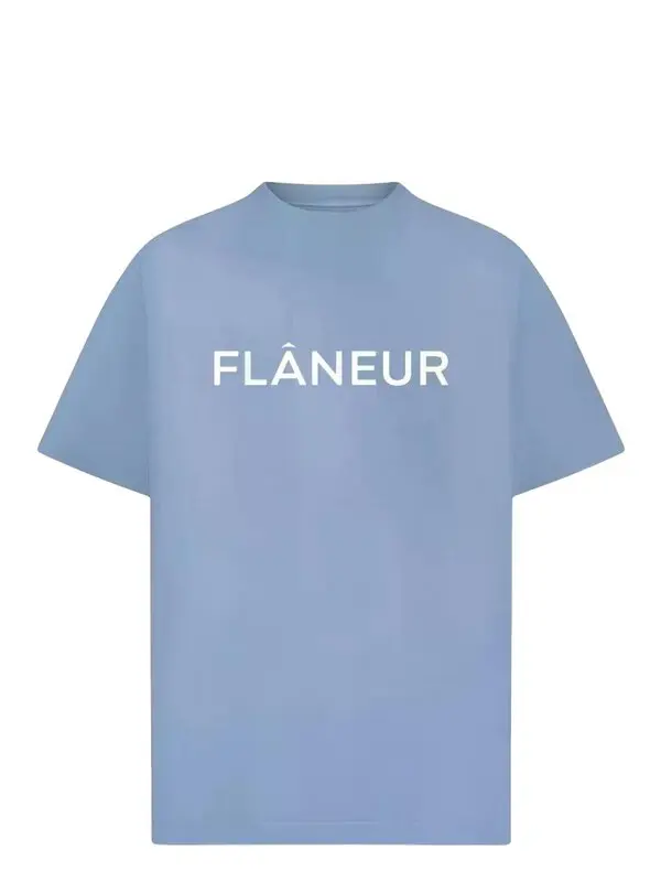 FLANEUR Logo T-shirt - Blue