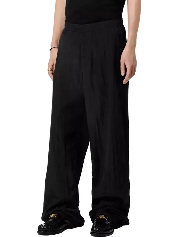 Versace Elasticated-cuff Trousers - Black