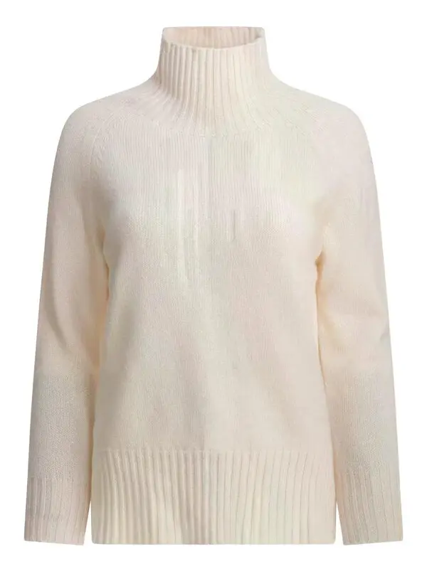 KANGRA High-neck Cashmere Sweater - White