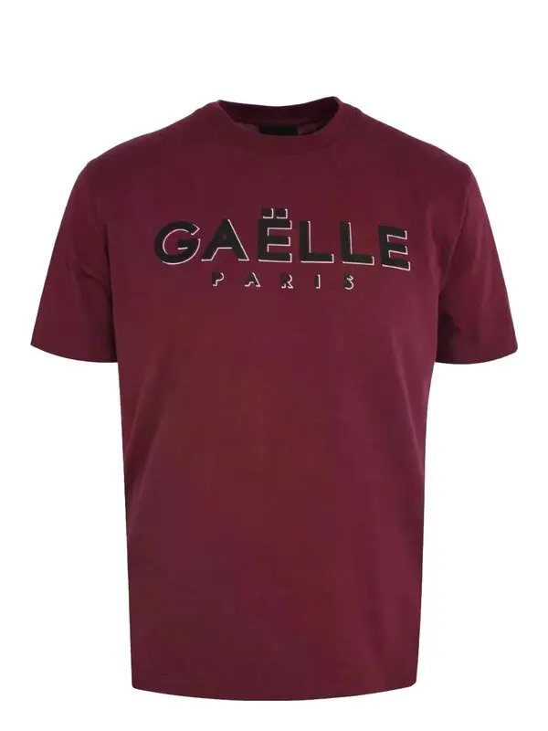 GAELLE Logo-print T-shirt - Red