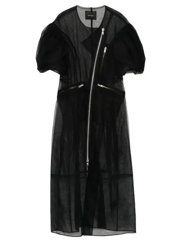 Simone Rocha Semi-sheer Dress - Black