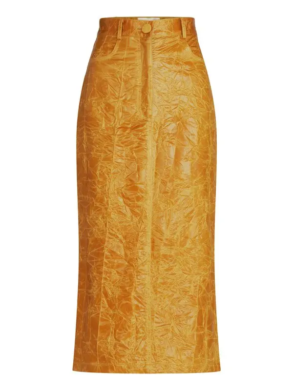 Silvia Tcherassi Layan Midi Skirt - Yellow