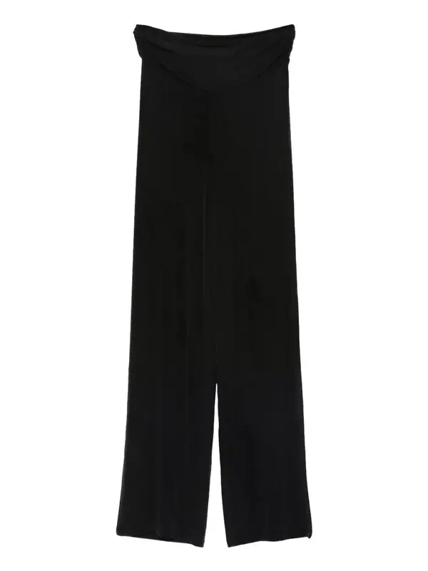 AYA MUSE Ruched Trousers - Blue