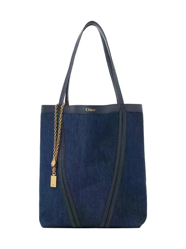 Chloé Panelled Shoulder Bag - Blue