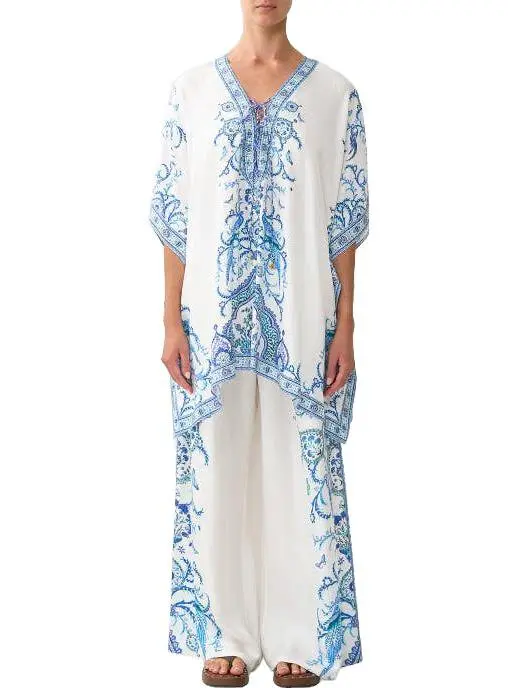 Camilla Iznik Lullaby Short Lace Up Kaftan - Isnik Lullaby