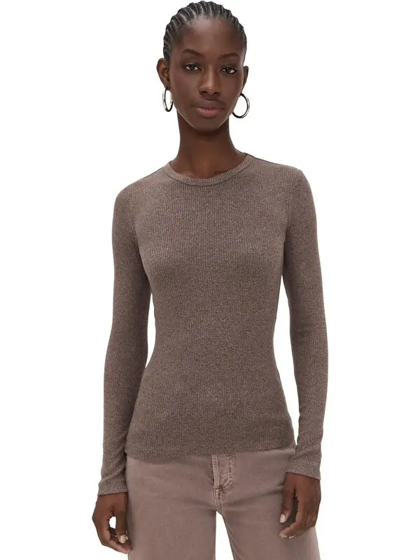AGOLDE Delphi Slim Tee - Ceramic