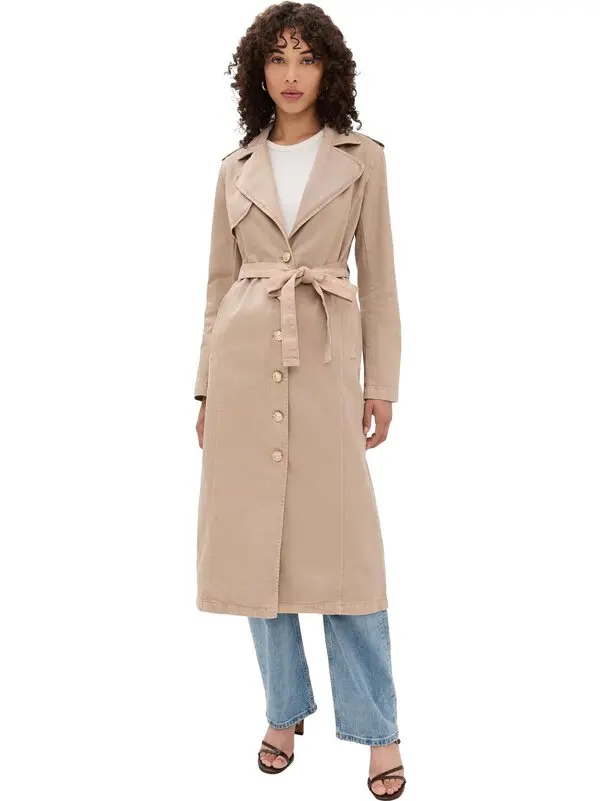 L'Agence Zavia Trench Jacket - Dark Cappuccino