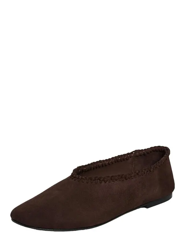 A.emery Park Flats - Walnut Suede