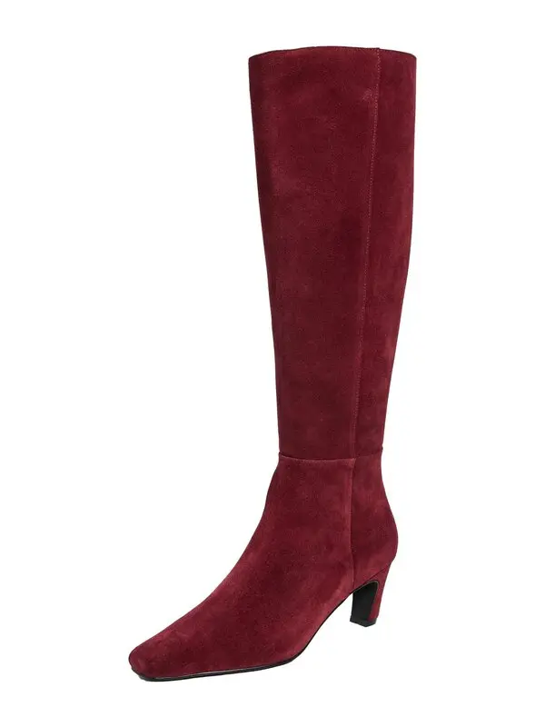 Intentionally Blank Filmore Knee High Boots - Maroon