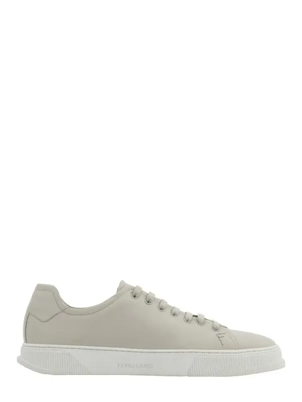 FERRAGAMO Elastic Lace Sneakers - Grey